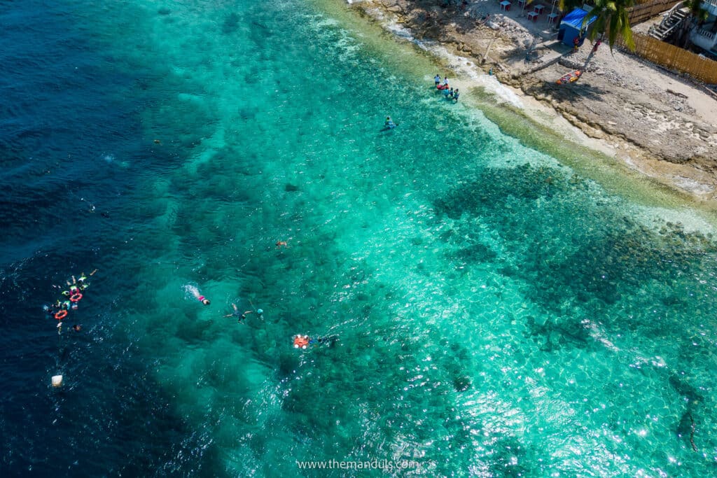 Snorkeling with Moalboal SARDINE RUN at PANAGSAMA beach